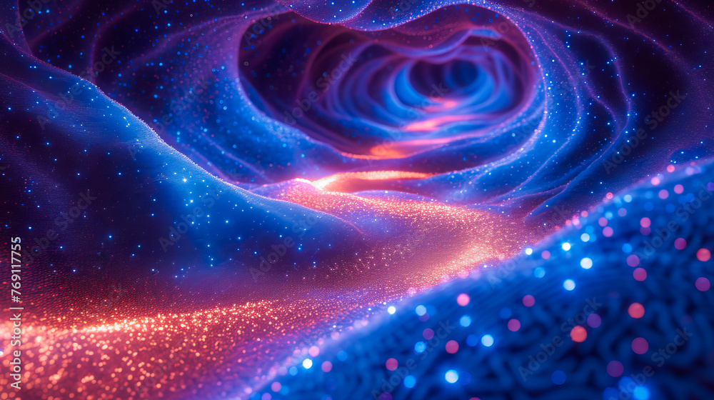 Exploring Fallopian Tube Labyrinth. Inside the Female Body Stock ...