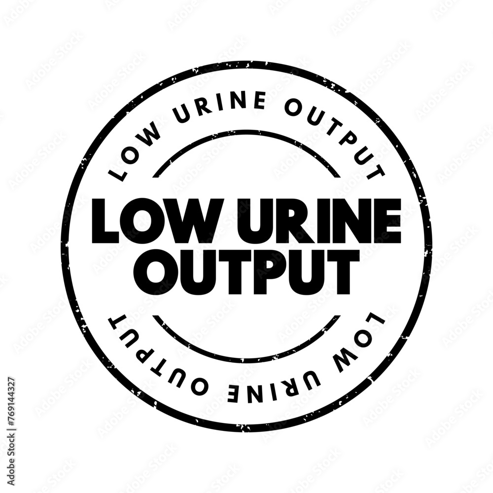 Low Urine Output also known as oliguria, refers to a condition where ...