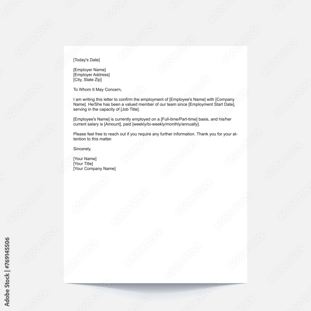 employment verification letter,job verification letter,job application ...