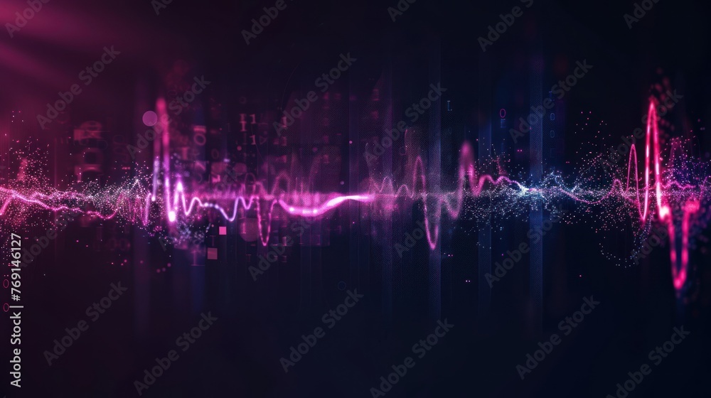 Sound wave . Dynamic vibration wallpaper.frequency modulation Stock ...