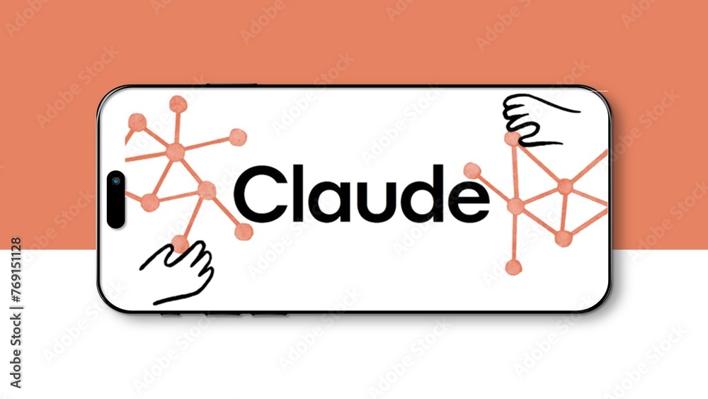 Istanbul, Turkey - 27 March 2024: Claude logo on smartphone screen ...