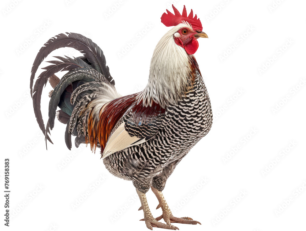 bantam cochin rooster, cutout, png isolated transparent background ...