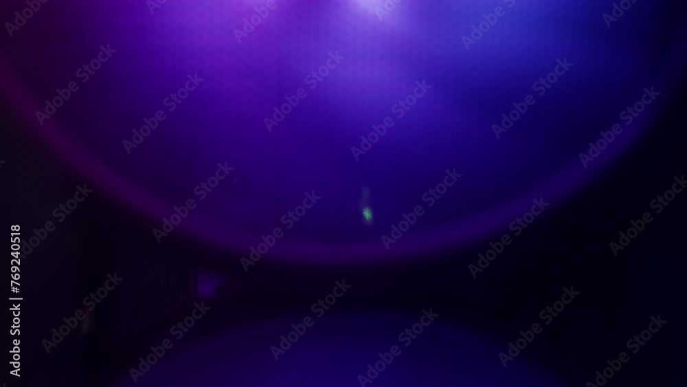 Neon colorful pc processor cooler rotating close-up. Neon system unit ...