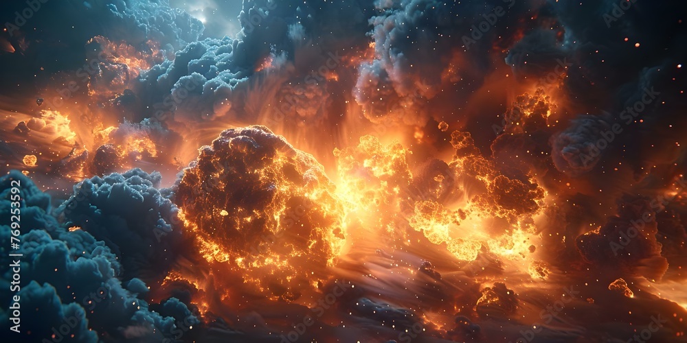 D visualization of global nuclear conflict leading to Earth's ...