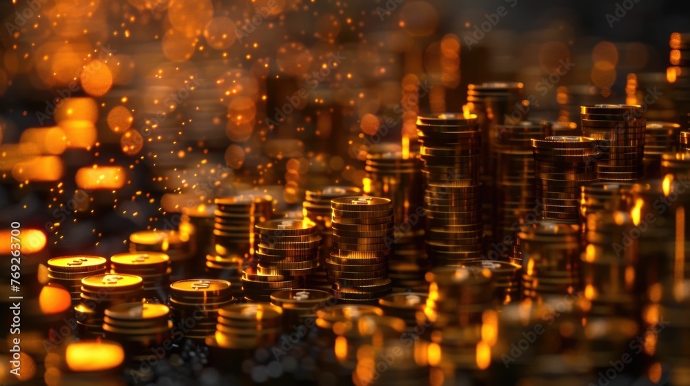 Graphical representation of wealth accumulation over time through ...