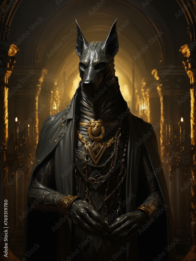 Anubis, the jackal-headed god of mummification and the afterlife ...