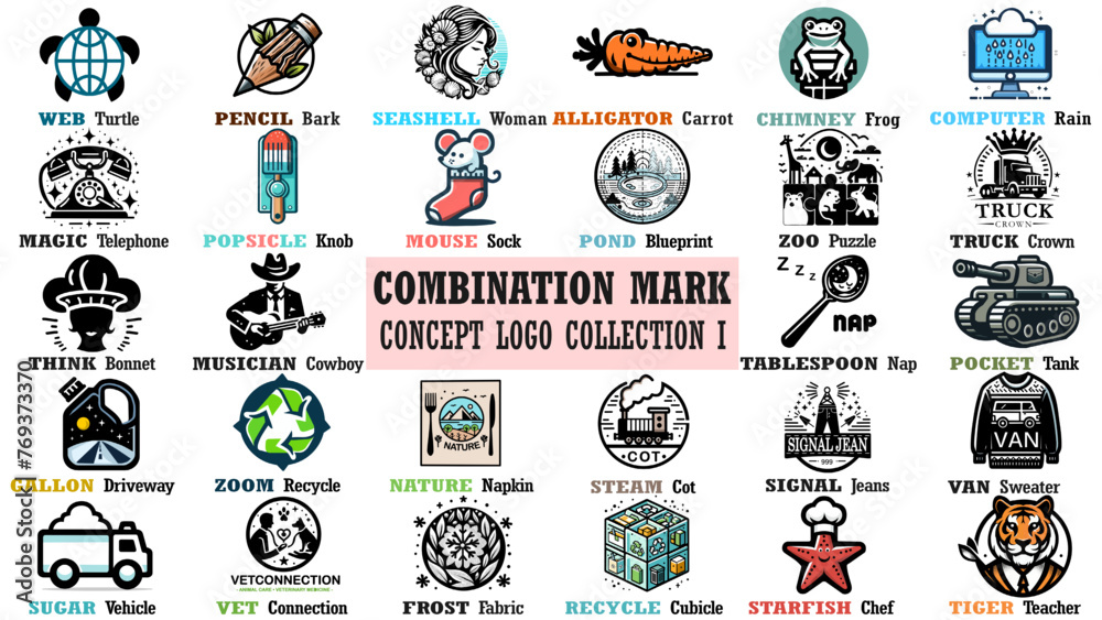 Blend Iconography: Conceptual Combination Mark Logos Fuse Symbols with ...