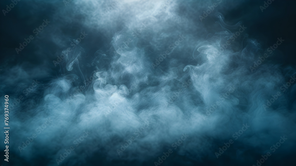 Smoke black ground fog cloud floor mist background steam dust dark ...