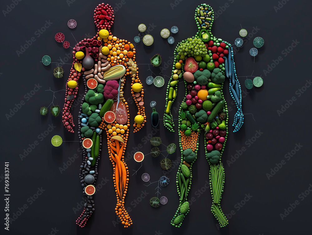 3D visual comparison chart of fat-soluble and water-soluble vitamins ...