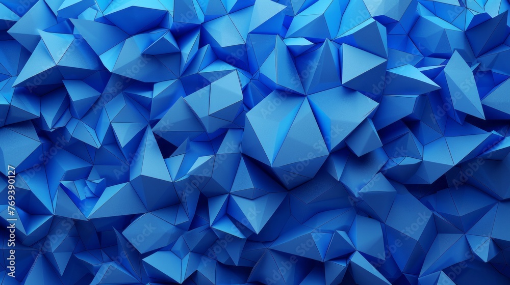Blue tech geometry: abstract vector background with futuristic elements in shades of blue ...