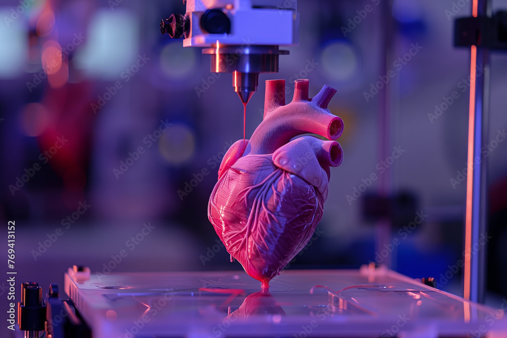 Frontier of Bioprinting: 3D-Printed Heart. An awe-inspiring image ...