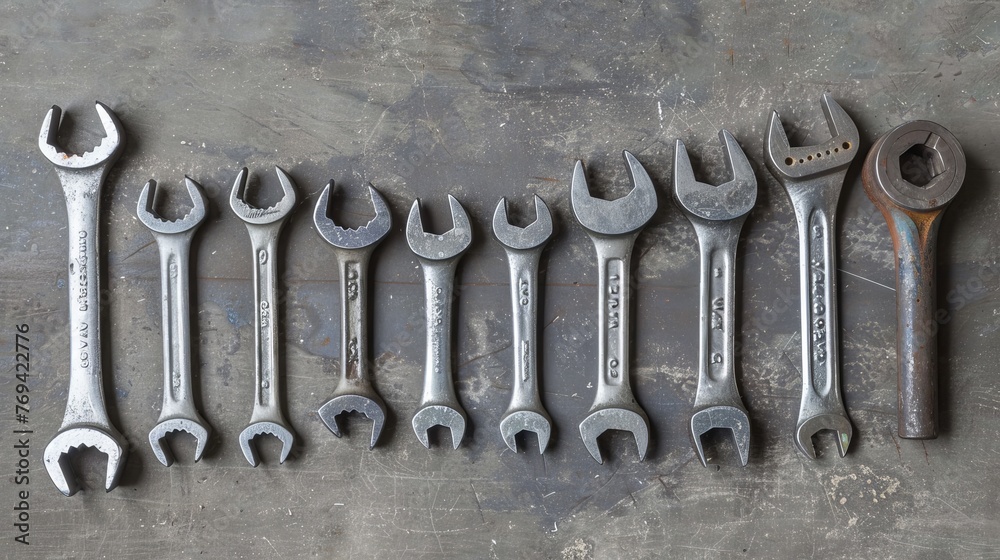 The steel wrench tools are designed for construction and maintenance ...