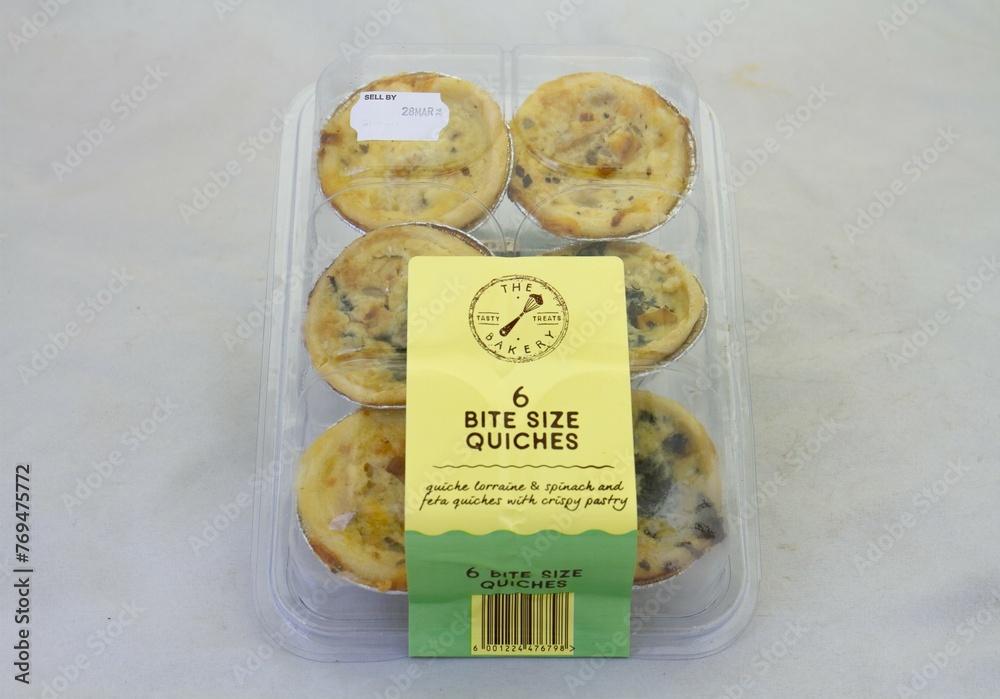 Johannesburg, South Africa - bite size quiches from The Bakery isolated ...