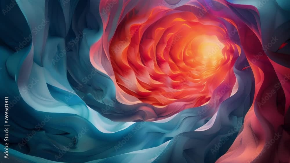 The concept of infinite divisibility is portrayed through a neverending ...