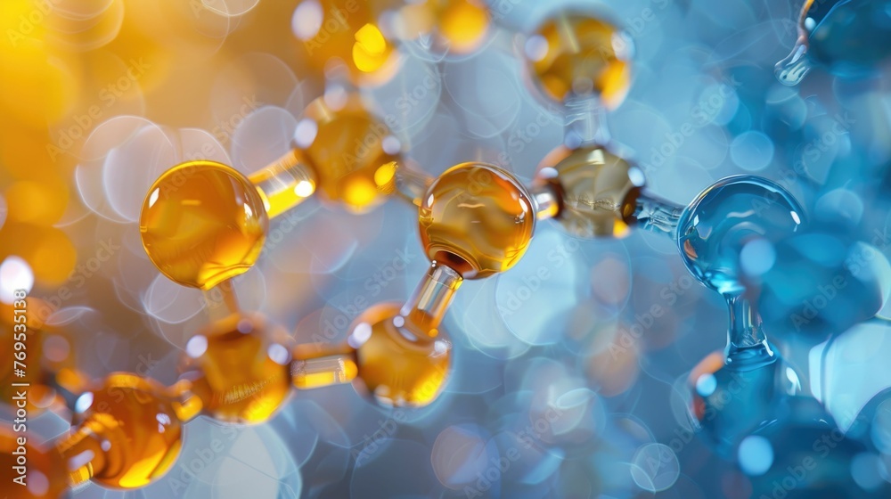 Saturated and unsaturated fat molecules, shown in contrast, educating ...