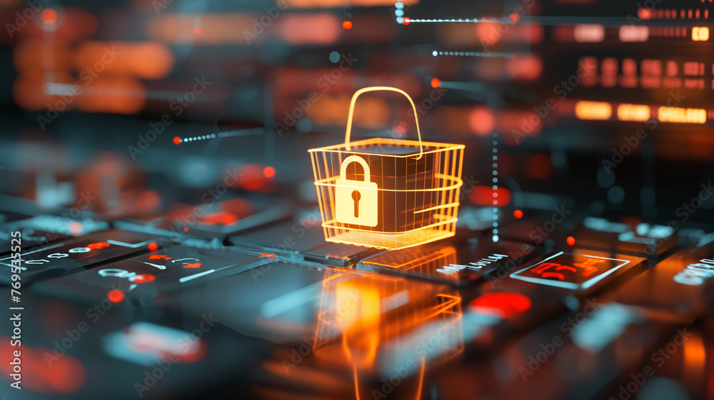 a comprehensive guide on securing e-commerce platforms from cyber threats, covering encryption ...