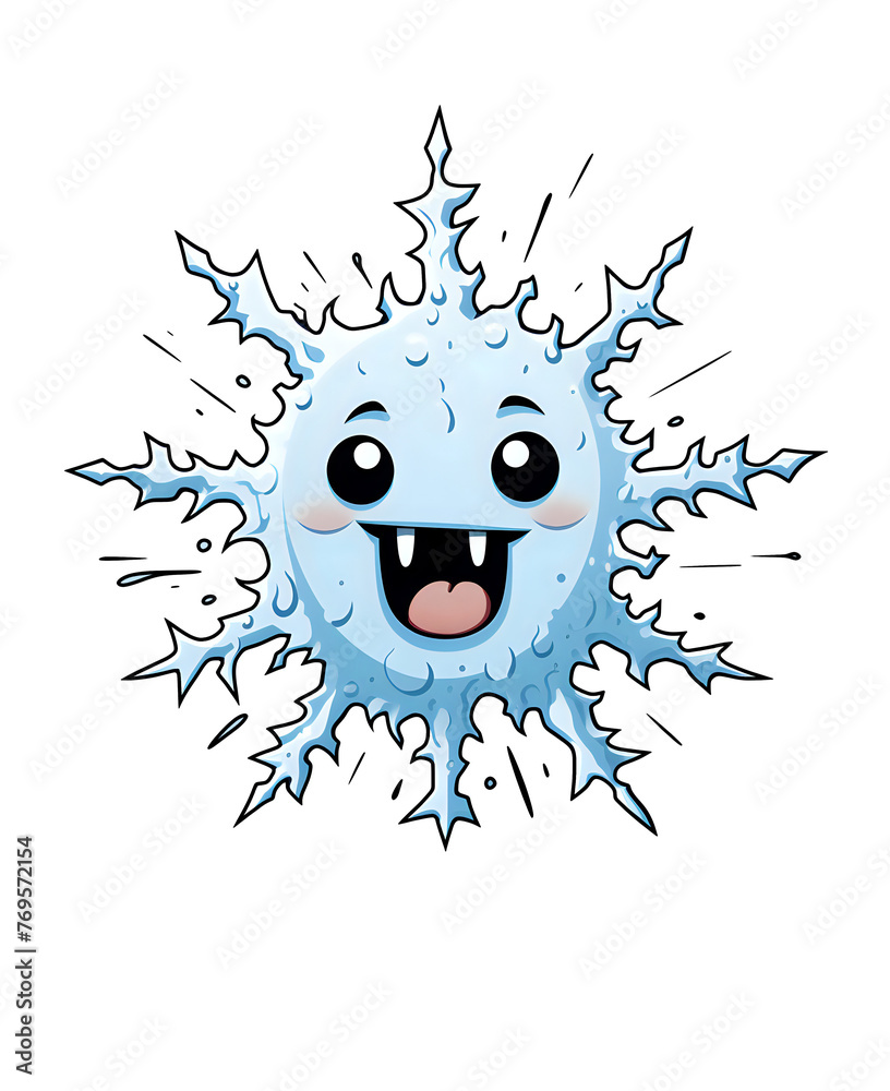 Playful Water Splash Character. A playful and cute water splash ...