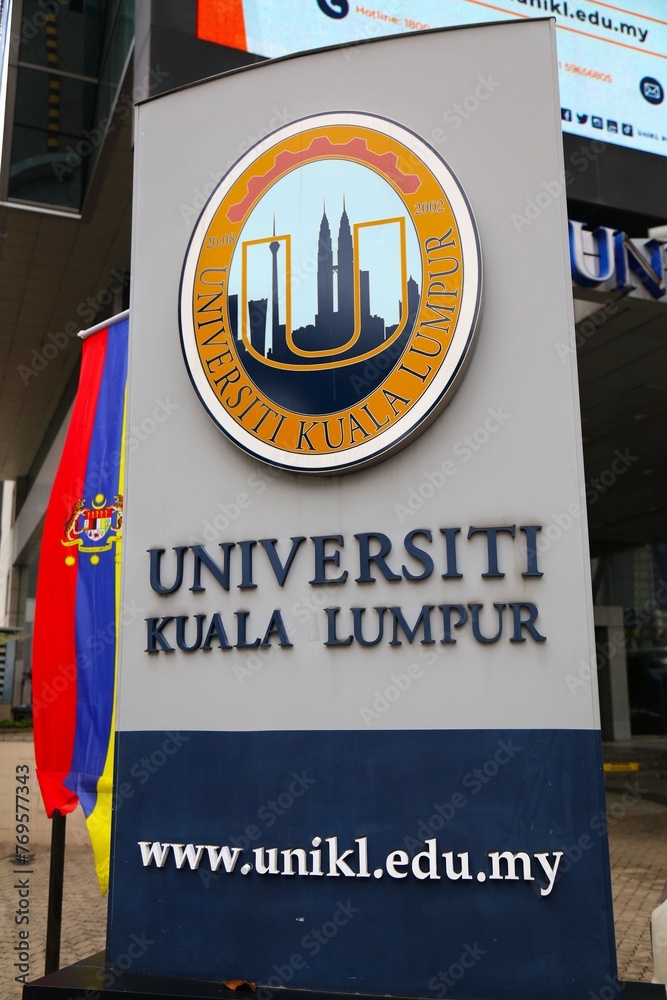 KUALA LUMPUR, MALAYSIA - MARCH 2, 2024: Universiti Kuala Lumpur (UniKL ...