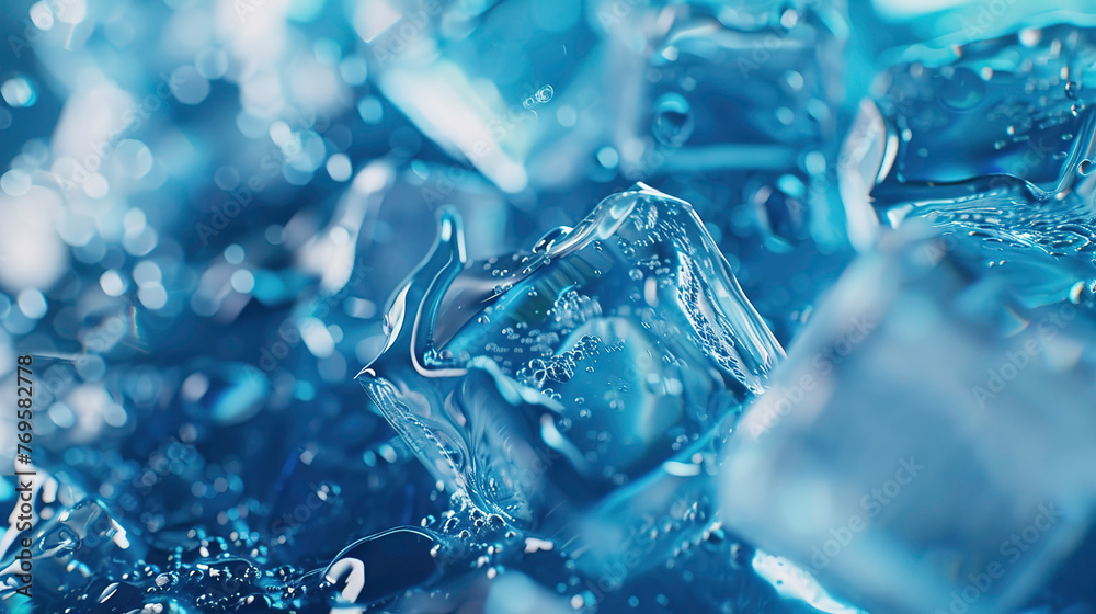 ice cubes background, blue color palette Stock Illustration | Adobe Stock
