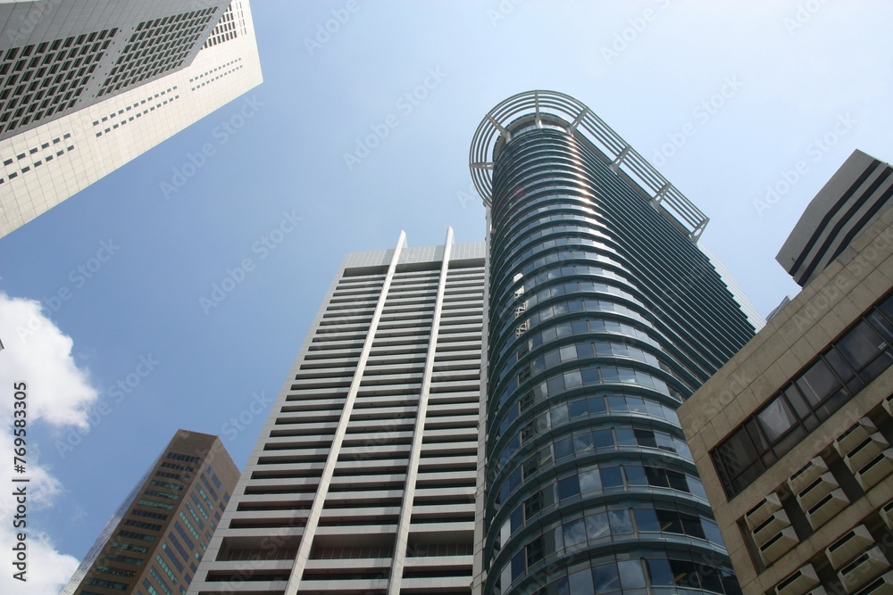 SINGAPORE CITY, SINGAPORE - FEBRUARY 2, 2009: 30 Raffles Place (the ...