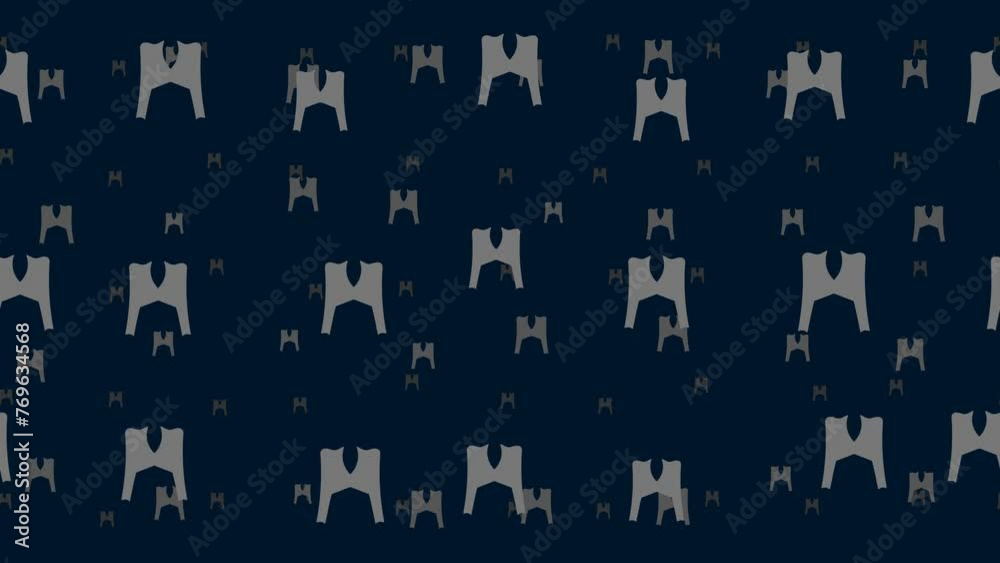 Video Stock Women's jacket symbols float horizontally from left to ...