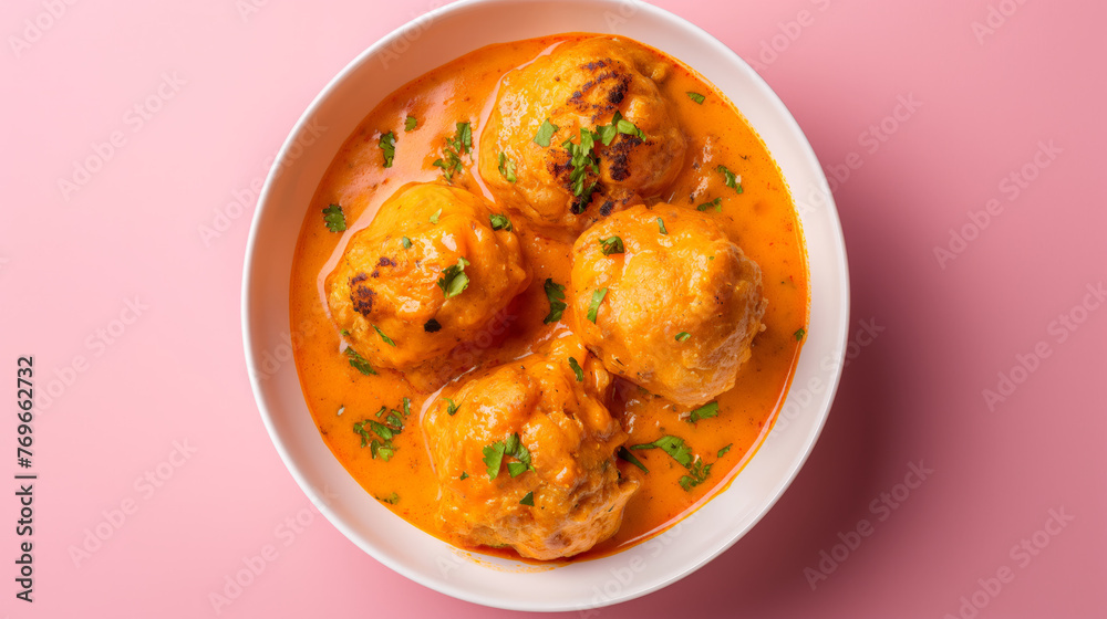 Kadhi Pakora, a flavorful Punjabi dish with deep-fried fritters in ...