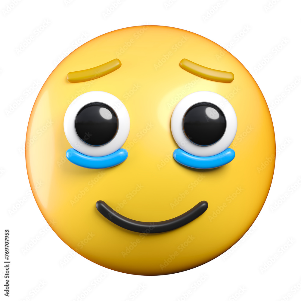 Face Holding Back Tears emoji, face with tears welling up at the bottom ...