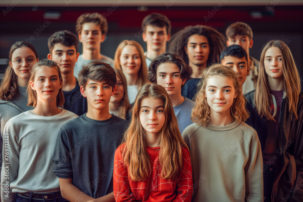 Math competition participants gather for group photo. All participants ...