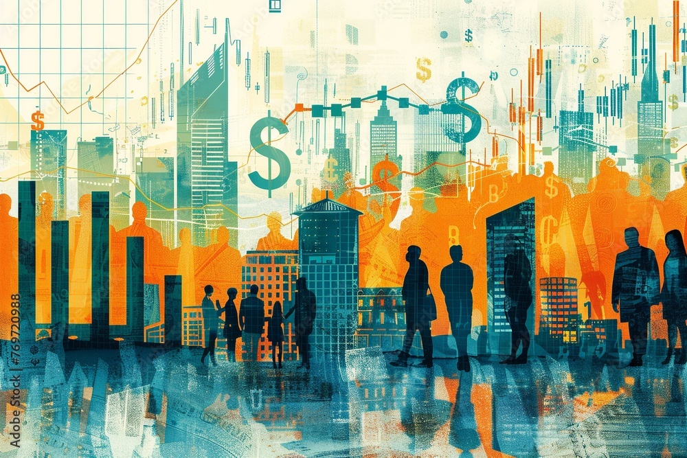 Embark on a visual journey depicting the evolution of financial ...