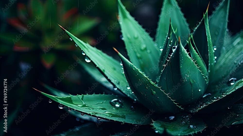 Cactus plant Agave attenuata soft details texture. Natural abstract ...