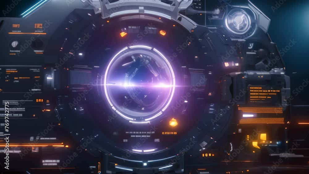 Futuristic Object in the Dark, A Mysterious Vision of Advanced ...