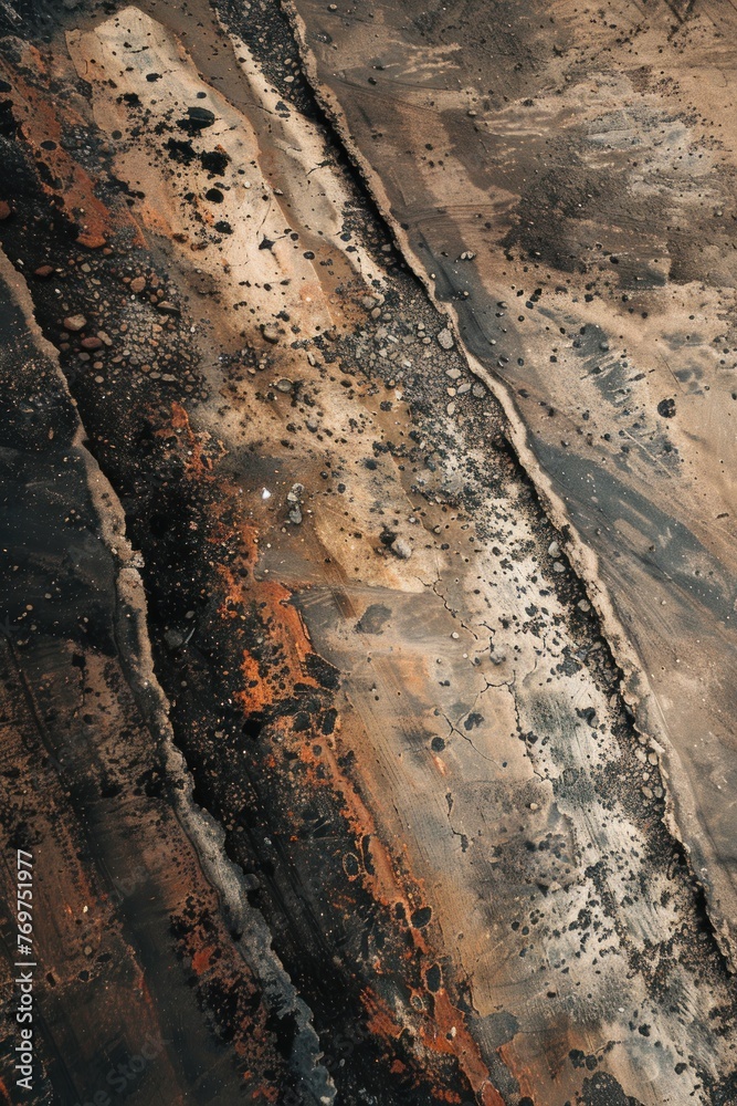 Transform the dystopian themes into a visually striking aerial ...