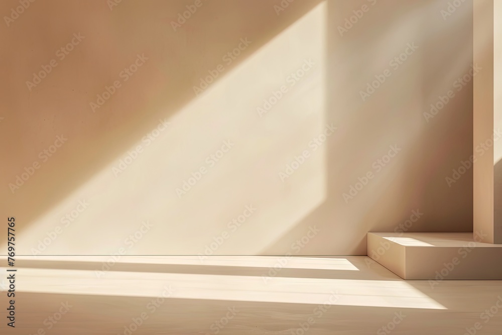 Light beige studio background, minimalism, mockup for photo shoots ...