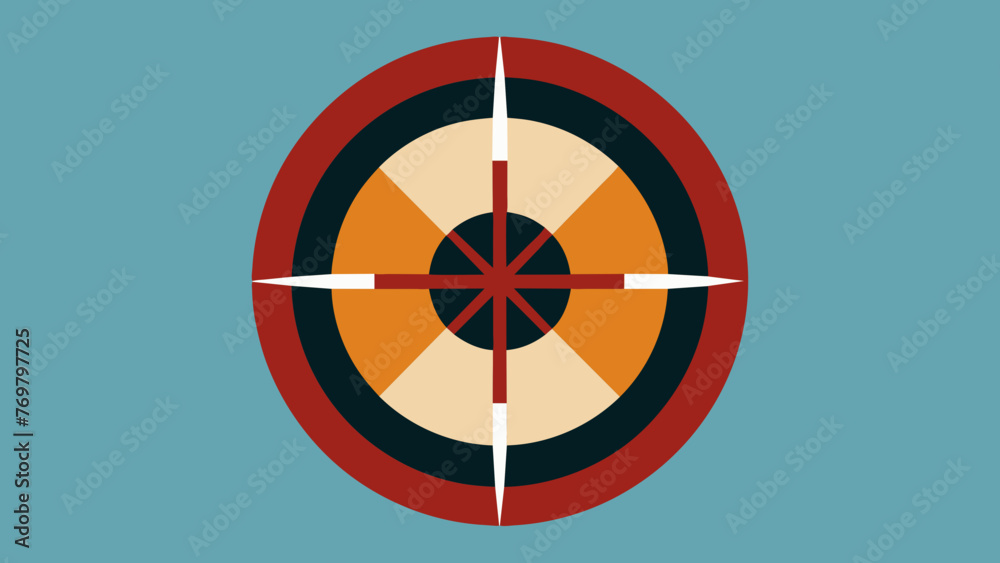 A closeup of a medicine wheel a symbol of balance and harmony in the ...