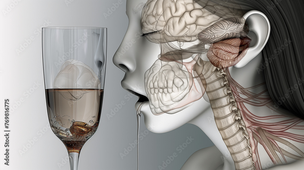 The harmful effects of alcohol on the human body. Stock Photo | Adobe Stock