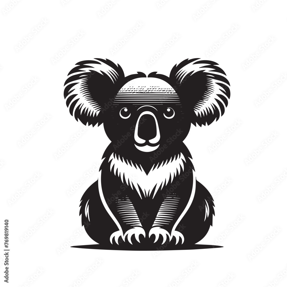koala silhouette image ,koala silhouette svg ,koala silhouette art ...