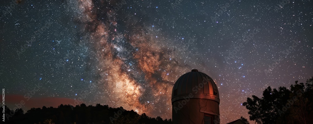 Old-school cosmic observatory, stargazing nights, hand-crafted ...