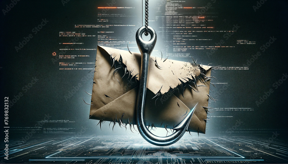 Phishing concept, cyber security threat, Email Scam Stock Photo | Adobe ...