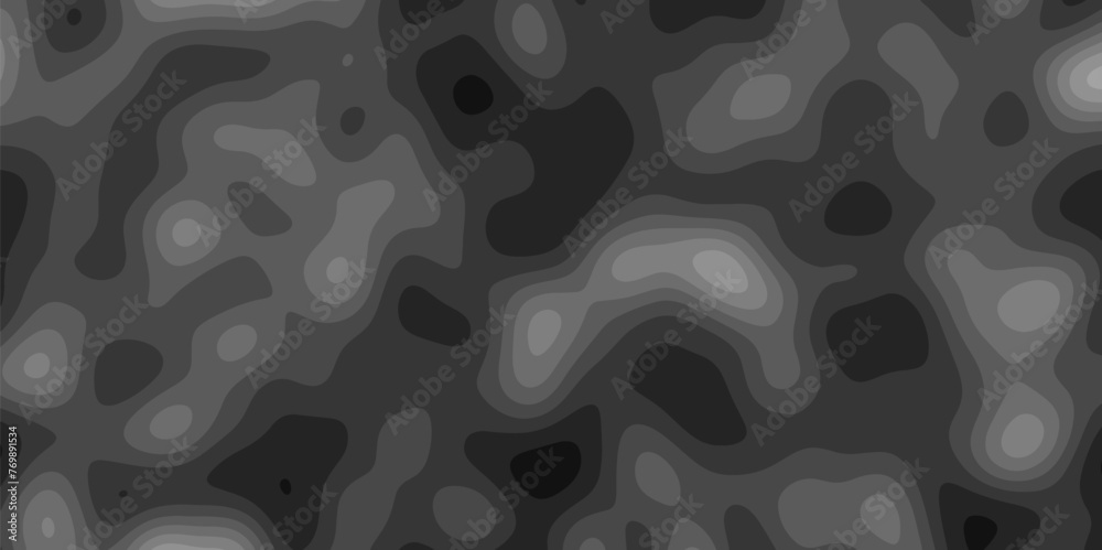 Gray Stylized topographic contour map. Geography scheme and terrain ...