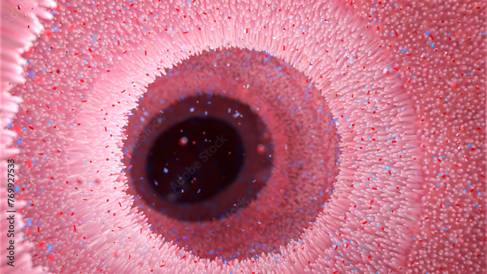 Obelisks, a virus-like entity, here together with bacteria (red) in the ...