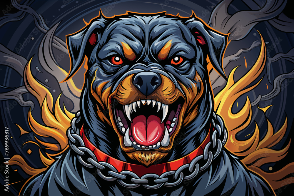 A captivating fashion illustration featuring a striking, hyper ...