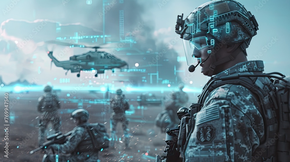 digital interoperability on the battlefield, showcasing lean services ...
