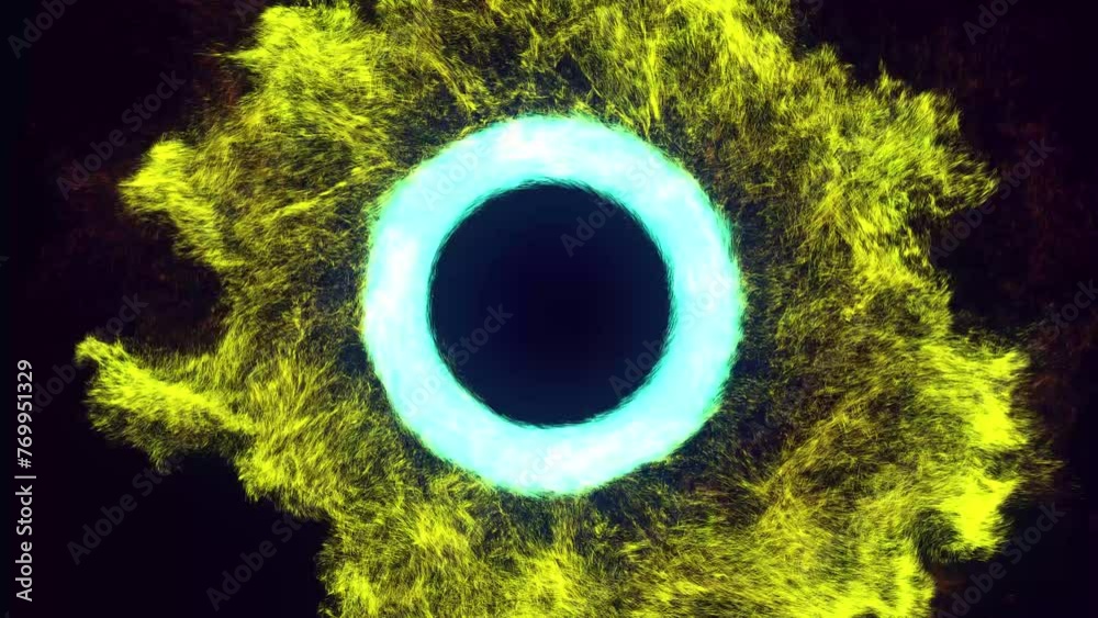 Shockwaves. Glow particles spread like Ink effect. Luma matte as alpha ...