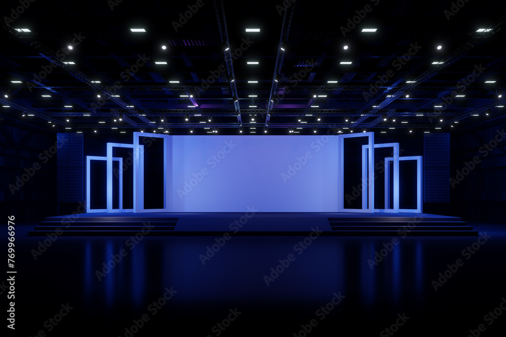 Empty stage Design for mockup and Corporate identity,Display.Platform ...