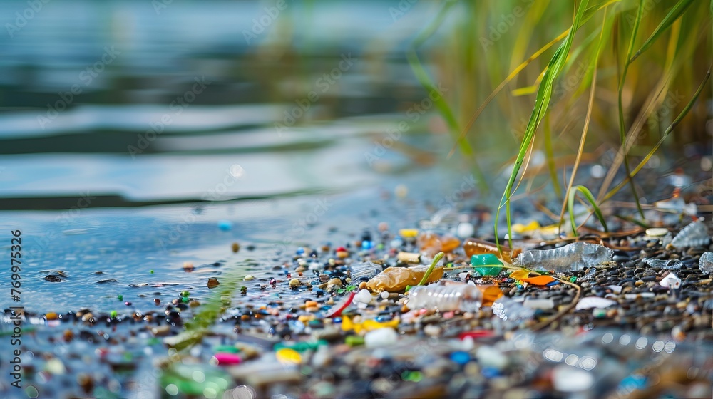 the effects of microplastics on terrestrial ecosystems. Stock Photo ...