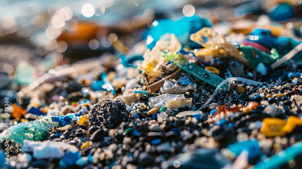 the effects of microplastics on terrestrial ecosystems. Stock Photo ...