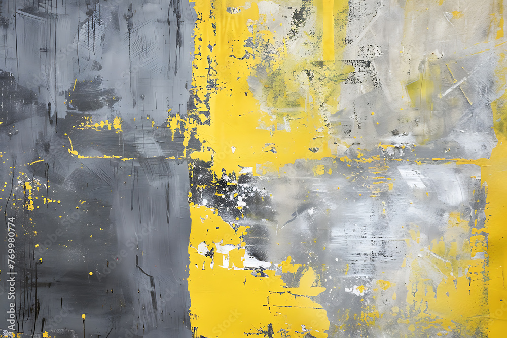 Vibrant abstract background with shades of yellow and grey, adding ...