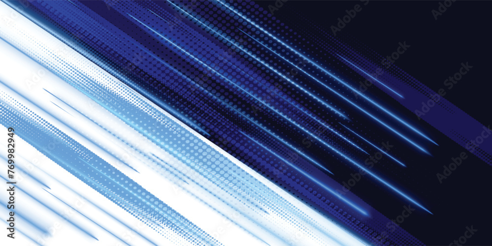 High speed lines moving technology concept. stripes lines with blue ...