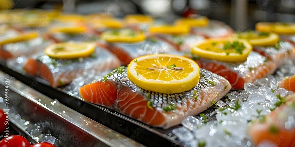 Transformation of Raw Sea Fish into Canned Fish in a Modern Fish ...