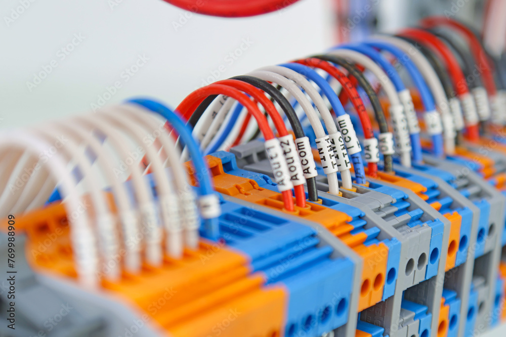 Electrical pass-through terminals for connecting copper mounting wires ...